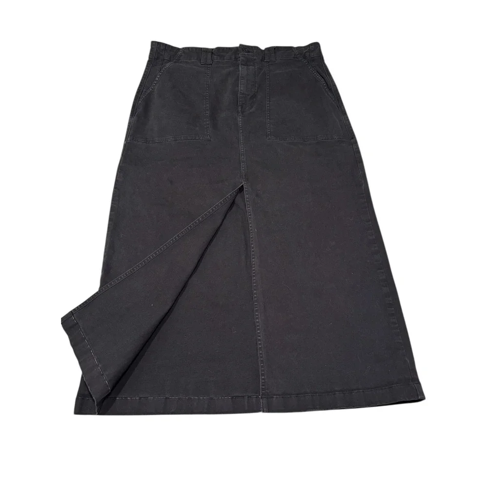 pistola | Skirts | Pistola Pamela Front Slit Denim Skirt 3 Black ...